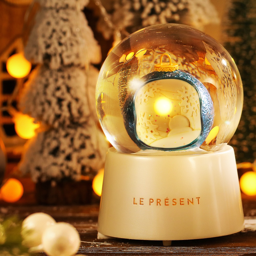 [限時75折]雪人聖誕球 水晶球音樂盒 聖誕禮物 | 讚爾藝術 JARLL ART