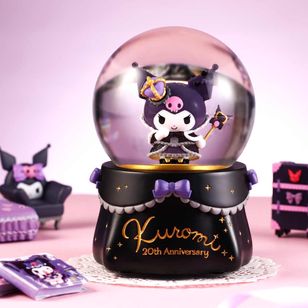 [少量現貨] 酷洛米 Kuromi 20週年限定收藏 水晶球音樂盒 禮物 | 讚爾藝術 JARLL ART